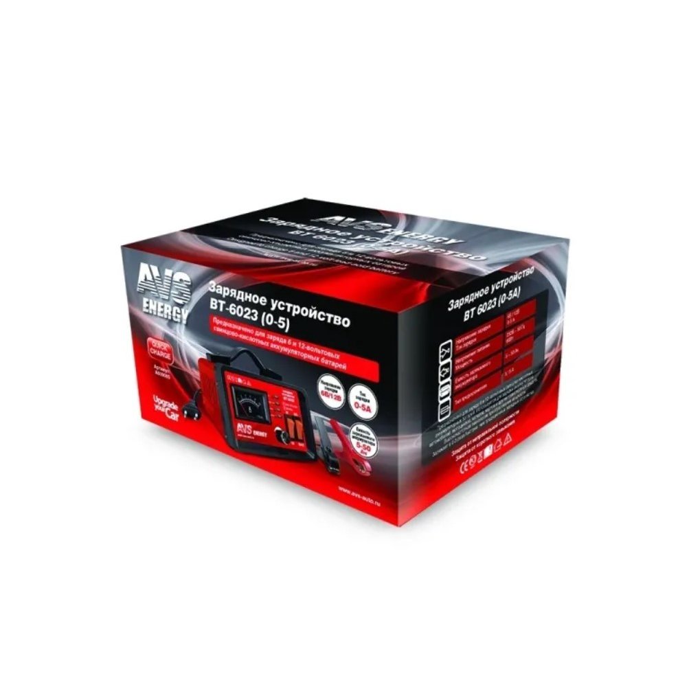 Купить Зарядное устройство AVS BT-6023 (5A) 6/12V в Крыму, цены, отзывы, характеристики | Микролайн
