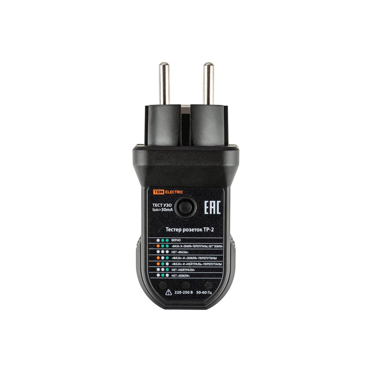 Купить Тестер розеток и УЗО TDM ТР-2 (SQ0595-0004) в Крыму, цены ...