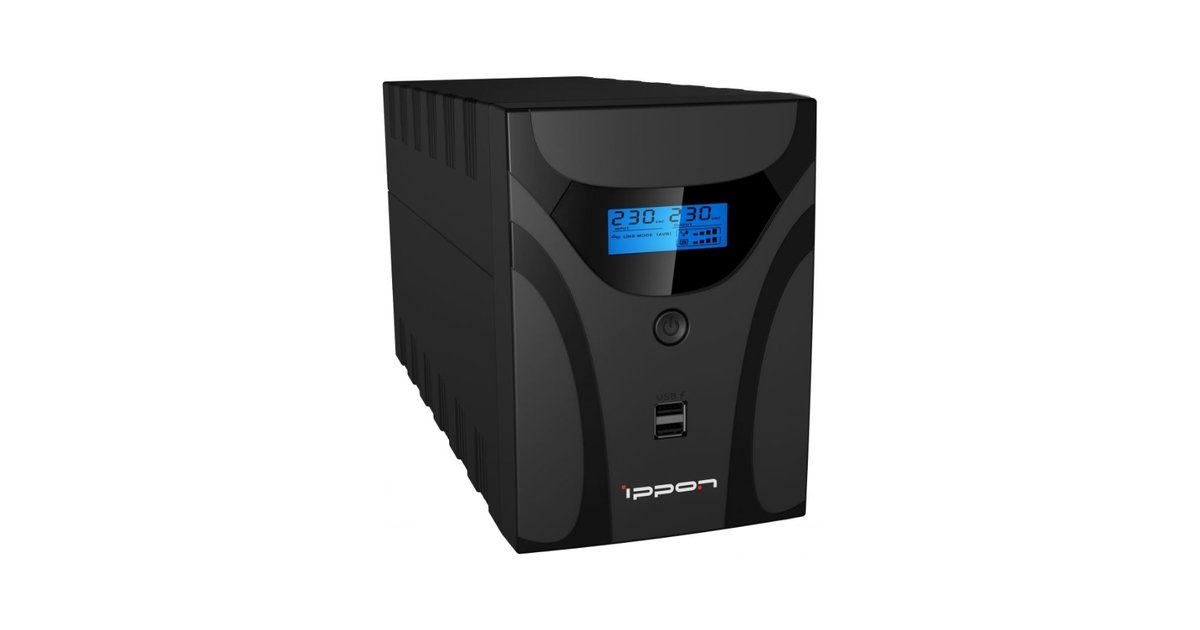 Купить ИБП Ippon Smart Power Pro II Euro 1200 (1029740) 720Вт 1200ВА ...