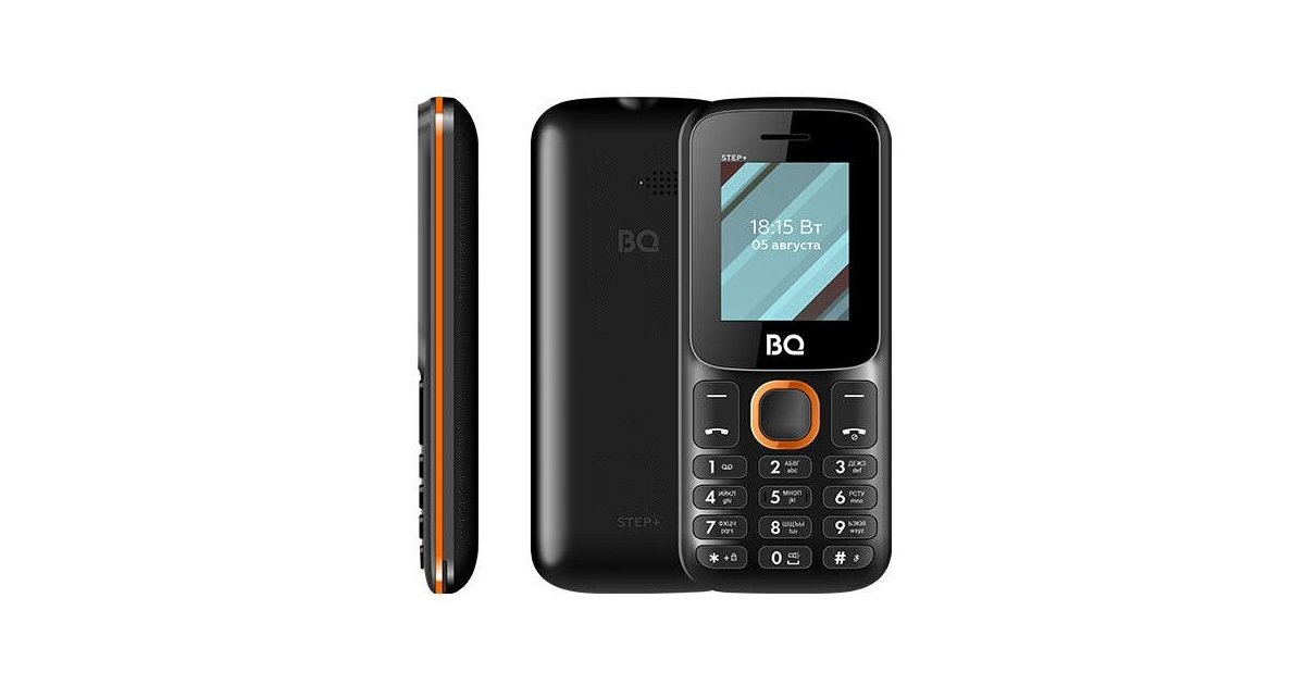 Купить Мобильный телефон BQ 1848 Step+ Black+Orange в Крыму, цены ...